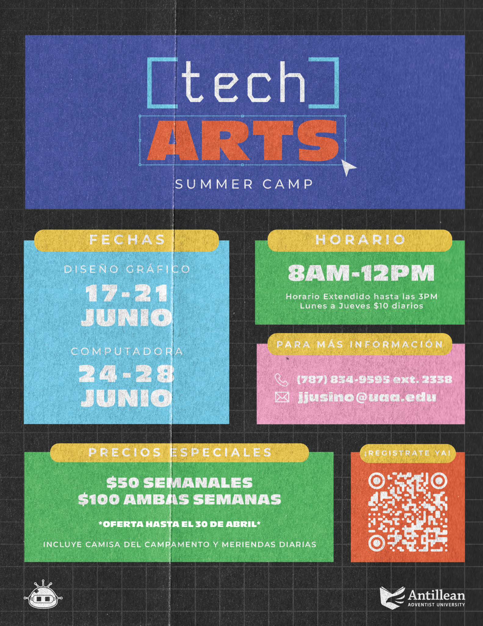 Antillean invita a participar del TechArts Summer Camp 2024 - Antillean ...